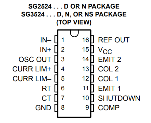 Tl494c datasheet схема включения - 94 фото